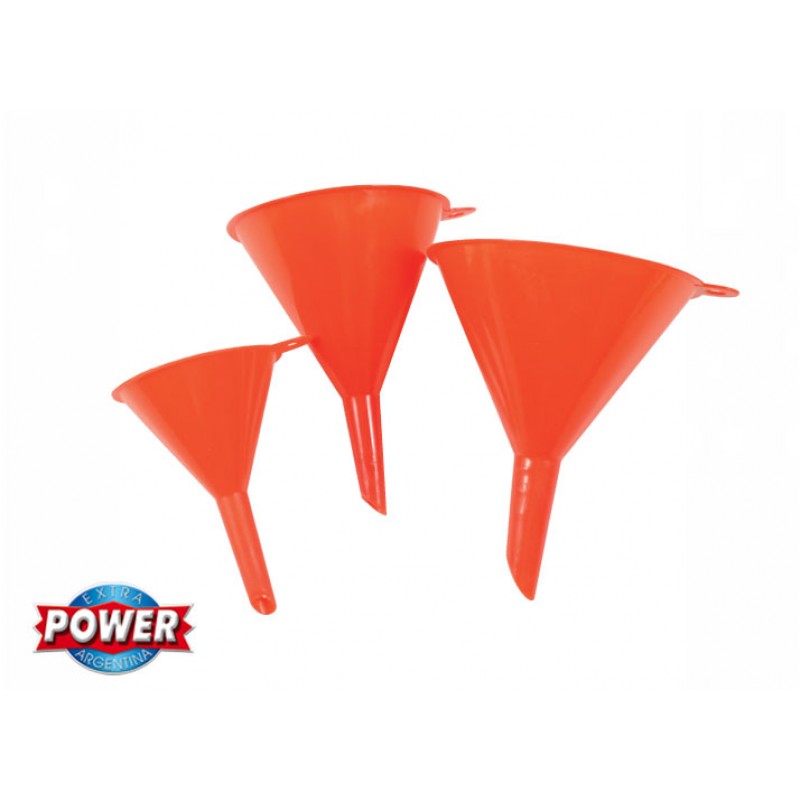 EMBUDOS PLASTICOS X 3 PCS. - Bazar y Automotor Extra Power SA
